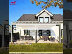 SUNC Motorisierte Aluminium Pergola für Büroflächen im Gartendesign