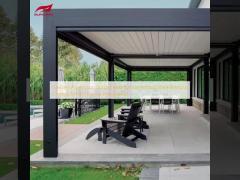 Asta rotonda in alluminio per giardino per integrazione con telecomando/domotica per piscina