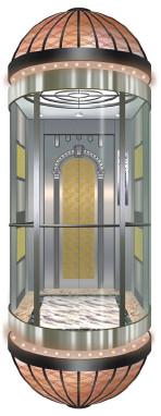 China Tres pedazos de decoración segura del elevador del vidrio de acrílico del plexiglás en venta