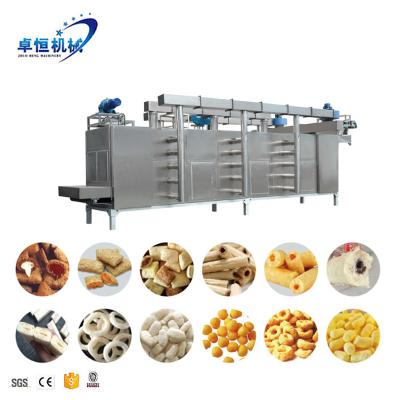 China Zhuoheng Commercial Twin Screw Extruder 23*3*3m Rijstpufmachine voor gepufte rijst Te koop