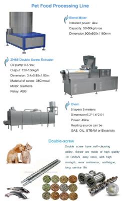 China Pet Food Making Machine for Automatic Dog Cat and Fish Pellet Production Line in Food for sale