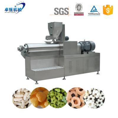 China Restaurante Twin Screw Extruder Arroz Millet Milho Milho Trigo Pufed Snack Making Machine à venda