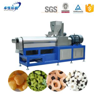 China Restaurante Twin Screw Extruder Arroz Millet Milho Milho Trigo Pufed Snack Making Machine à venda