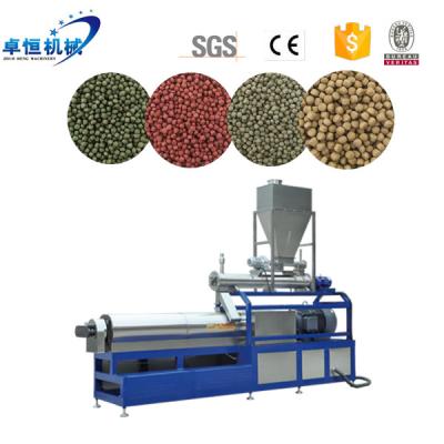 Cina Energia elettrica Doppie viti Macchina di estrussione per mangimi per pesci per pellet di mangimi galleggianti in vendita