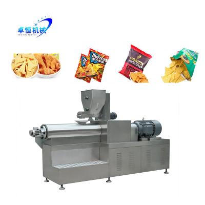 Cina Nachos Tortilla Doritos Chips di mais fritti Snack Food Making Machine Linea di lavorazione in vendita