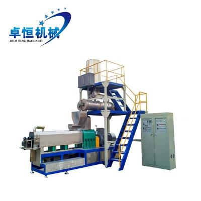 Cina Estrusore per la produzione di alimenti per animali domestici con facile funzionamento e texture a doppia vite di grande capacità in vendita