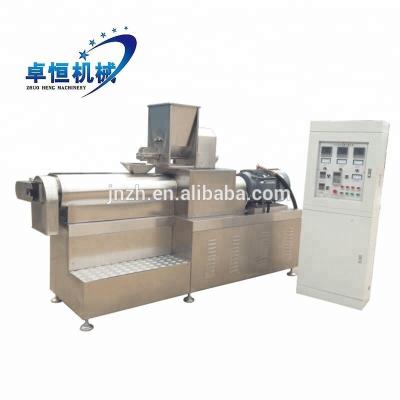 China Siemens Motor Twin Screw Floating Fish Feed Extruder Machine Machinery Manufacturing Te koop