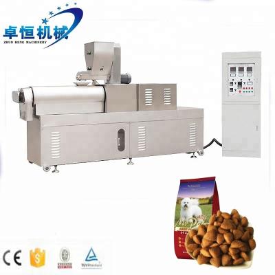 China Grote capaciteit van roestvrij staalconstructie Droge en natte pellet extruderlijn voor huisdierenvoeding Te koop