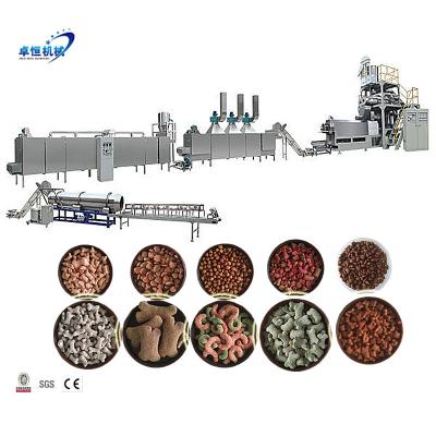 Cina 2 tonnellate all'ora macchina automatica completa per la lavorazione del cibo per animali domestici per materie prime di farina di carne in vendita
