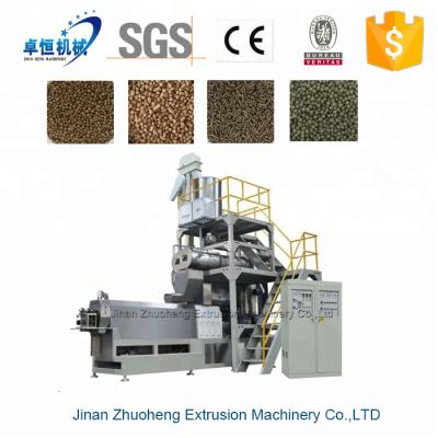 China Máquina de pellets flutuantes para alimentação de peixes para processamento por extrusão de dois parafusos Tipo e saída à venda