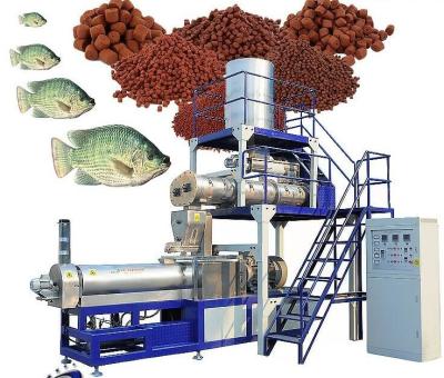 China Zilveren zwevende en zinken visvoer pellet extruder machines met hoge technologie Te koop