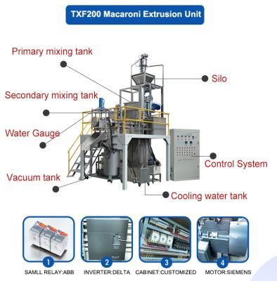 中国 高級技術 マカロニ製造機 長寿命と性能 販売のため