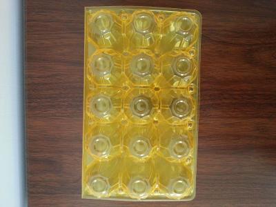 China color egg trays pvc egg trays with 15 holes for sale