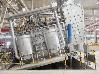 China 20 Ton Aluminum Melting Furnace Tilting Type Aluminium Scrap Melting Machine for sale