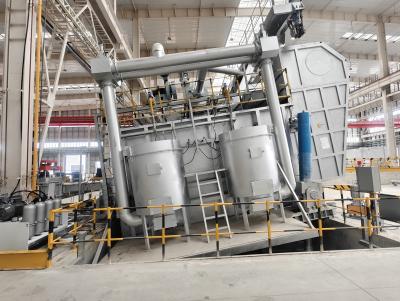China 20T Regenerative Aluminum Melting Tilting Furnace with Hydraulic Tilting and Regenerative Combustion for sale