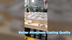 Hot top casting table for aluminum billet casting