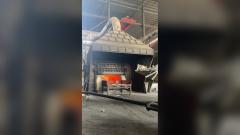 Temperature control during scrap feeding and melting