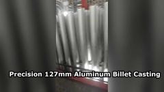 Aluminum billet casting machine successfully cast the billets