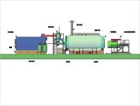 China batch waste tyres pyrolysis  machine capacity  25tons per day for sale