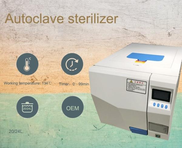 Quality 20L/24L Pressure Steam Sterilizer Autoclave with 134 Degrees Celsius Sterilizati for sale