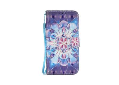 China Crystal Blue Floral Samsung Galaxy Phone Cases Tpu Material Shatter Resisting for sale