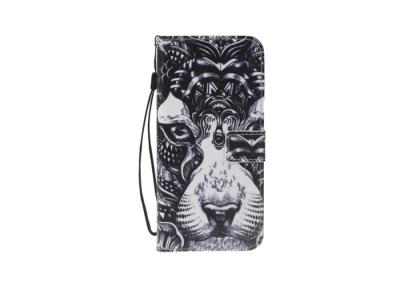 China Leopard Head Samsung Galaxy Phone Cases Dark Color Comfortable Touching for sale
