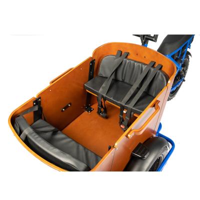 Cina Batteria ad alta capacità 13AH Tre ruote Cargo Triciclo E-bike Fat Tire Famiglia Cargo Bike in vendita