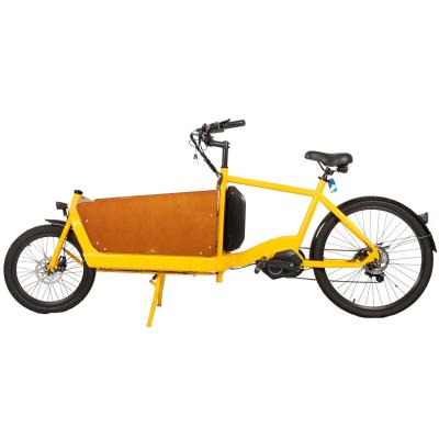 Cina Drop ship Electric Cargo Bike con Rainproof Front Box in legno Tempo di ricarica 3 ore in vendita