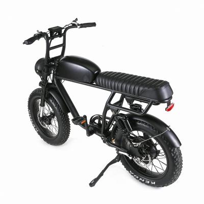 Cina 7 velocità Nuova 73 Modello sospensione Super Vintage Electric Retro Motorbike Fat E Bike 1000W in vendita