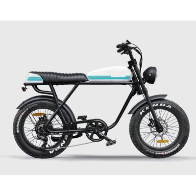 Cina 7 velocità Nuova 73 Modello sospensione Super Vintage Electric Retro Motorbike Fat E Bike 1000W in vendita