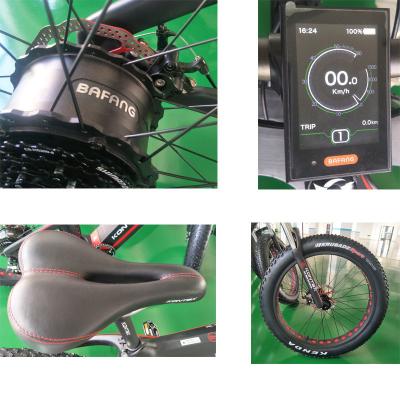 Cina ES750 26 pollici 48V 750W Bicicletta elettrica da montagna in fibra di carbonio per esplorazioni all'aria aperta in vendita