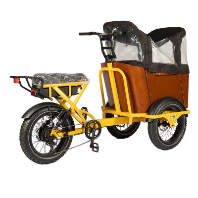 Cina 7 Ingranaggi veloci e telaio in alluminio Tricicli elettrici sicuri per il trasporto di merci per famiglie in vendita