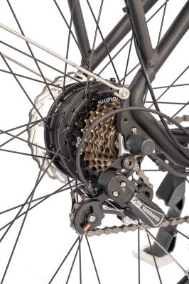 China Aluminum Alloy Frame Ebike for Adults Bafang Rear Hub Motor and Lithium Battery Combo for sale