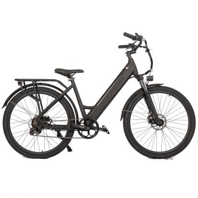 Cina 700C Motor Rear Hub Electric Bike Shimano 7 velocità Velo Electrique Step Through City Ebike in vendita