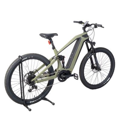 Cina 30-50Km/h Max Speed Electric Carbon Fiber Full Suspension MID Mountain Bike con 1 1 PAS in vendita