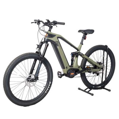 Cina 30-50Km/h Max Speed Electric Carbon Fiber Full Suspension MID Mountain Bike con 1 1 PAS in vendita