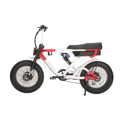 Cina Display LCD Motocicletta elettrica retrò con doppi motori da 750W e capacità di lungo raggio in vendita