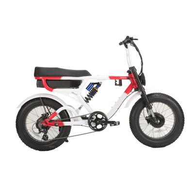 Cina Display LCD Motocicletta elettrica retrò con doppi motori da 750W e capacità di lungo raggio in vendita