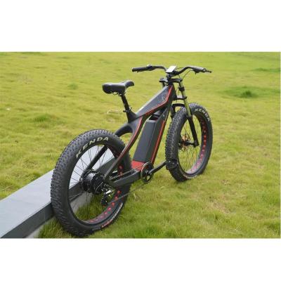 Cina Bicicletta elettrica a due posti Kontax ES750 26 pollici Fat TIire Carbon Fiber E Bike 48V 750W Electric Bike in vendita