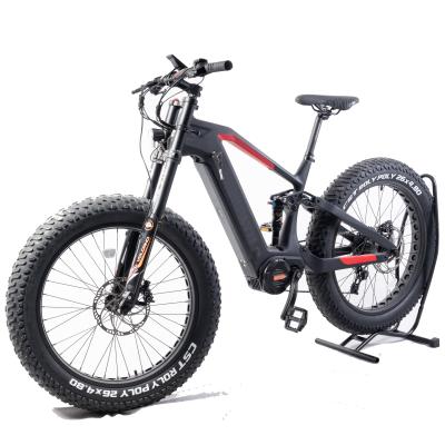 Cina Bicicletta ibrida elettrica con motore centrale da 1000w, batteria da 20 Ah e pneumatici da 26*4,8 pollici in vendita