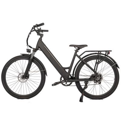 Cina 2024 Design Legatura di alluminio Shimano 7 velocità 700C City Ebike con batteria integrata in vendita