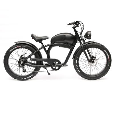 China Customized Logo 48V XINYUN-MODEL-Y Retro Leisure Fat Wheel E-bike for Adult Electric Bike for sale