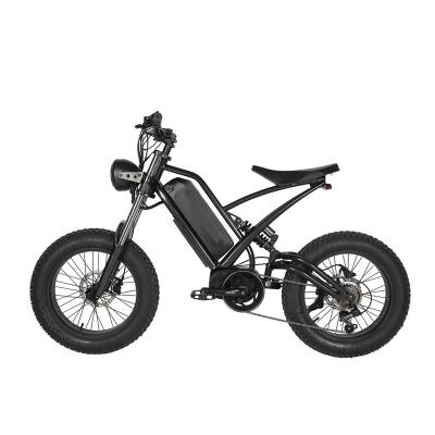 Cina Motocicletta elettrica personalizzabile con batteria al litio da 20 pollici 22.5AH 750W per gomma grassa in vendita