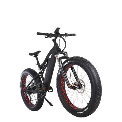 China 22.5AH 750W ou 1000W Bateria de bicicleta de montanha elétrica com motor de eixo traseiro e pneus gordos de 26 