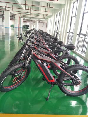 Cina Freno a disco Bicicletta da montagna idraulica elettrica E MTB Fibra di carbonio Pneumatici a grassi fuoristrada in vendita
