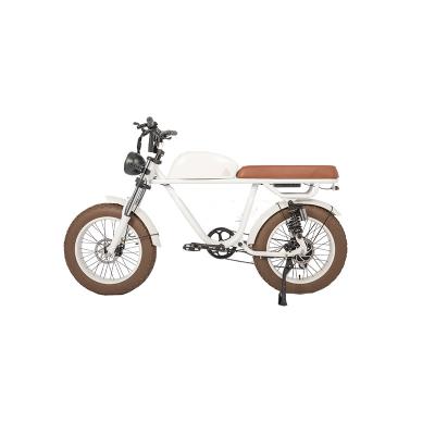 China Vintage Moto Style Electric Bike Fat Tire Ebike with 750W 1000W Motor LCD Display for sale