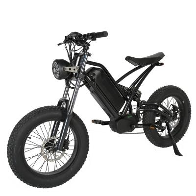 Cina Bici elettrica d'epoca personalizzata con batteria al litio 48V 750W Mid Drive Motor E-Bike in vendita