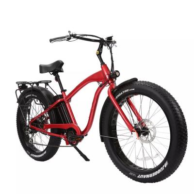 Cina Bicicleta elettrica da spiaggia con motore multicolore da 750W e pneumatici grassi personalizzati in vendita
