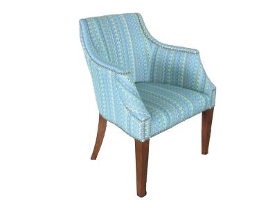 China solid wood frame fabric upholstery arm chair/wooden dining chair/desk chair for sale