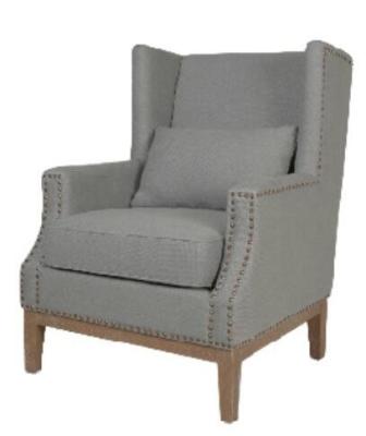 China American style Linen fabric upholstery solid wood classic culb chair/single sofa/living room single sofa for sale